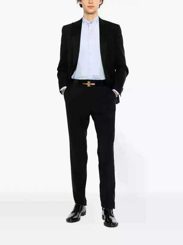 TOM FORD Washed Muslin Shirt - Blue