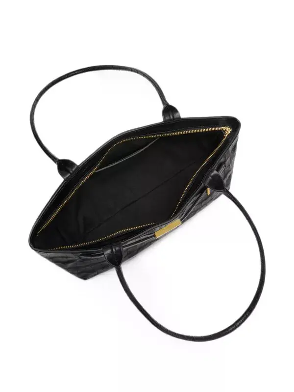 DEMELLIER New York Croc-effect Shoulder Bag