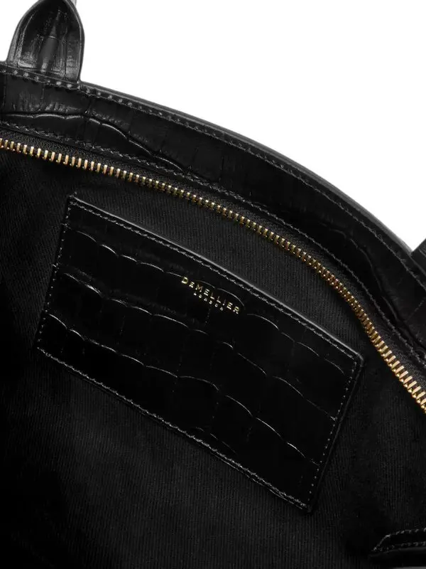 DEMELLIER New York Croc-effect Shoulder Bag