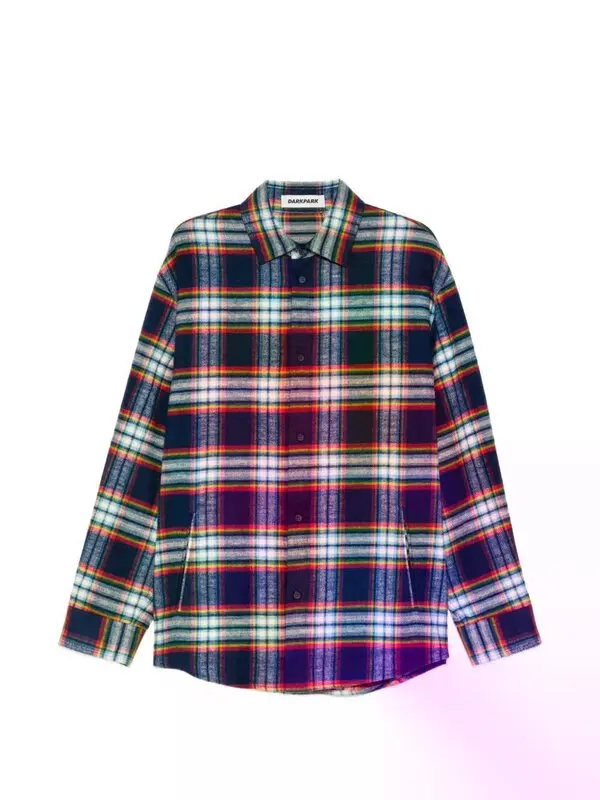 DARKPARK Check-print Shirt - Blue
