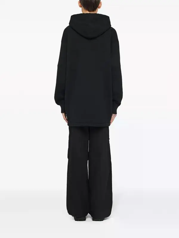 JIL SANDER Logo-embroidered Cotton Hoodie