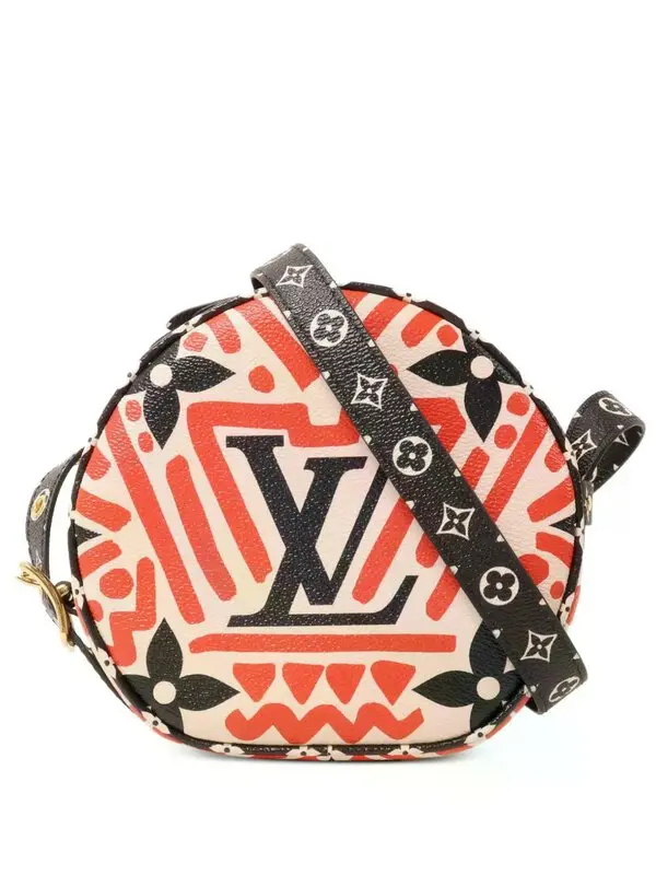 LOUIS VUITTON Monogram Giant Crafty Print Boite Chapeau Souple Adjustable-strap Shoulder Bag