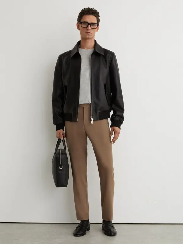 REISS Stretch Slim-fit Drawstring Trousers