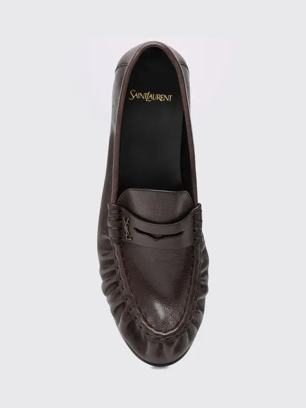 Saint Laurent Le Loafer Penny Loafers In Calfskin With Monogram