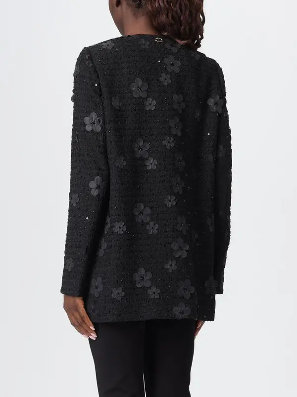 TWINSET Embellished Tweed Coat