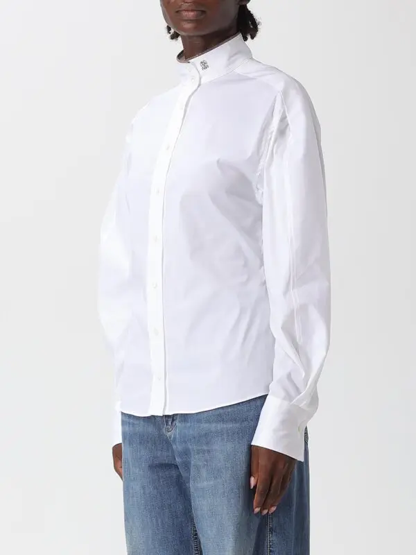Brunello Cucinelli Band Collar Shirt