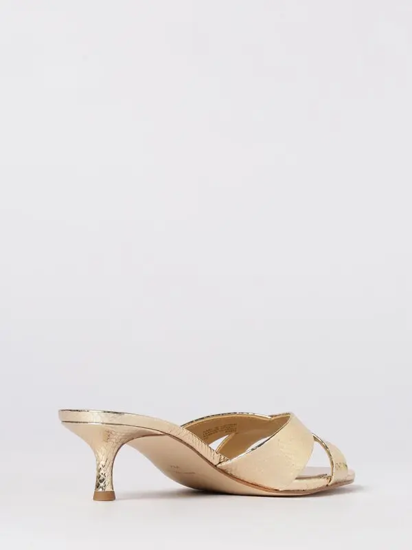 Michael Kors Cassidy Mules In Python Print Laminated Leather