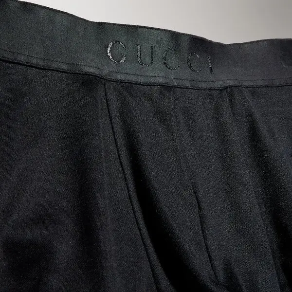 Gucci Light Silk Jersey Trunks With Print, Size