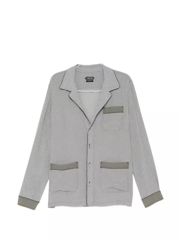TOM FORD Printed Crepe De Chine Pyjama Shirt