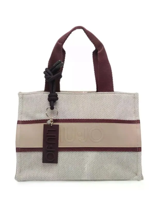 Liu Jo Logo-embossed Twill Tote Bag - Neutrals