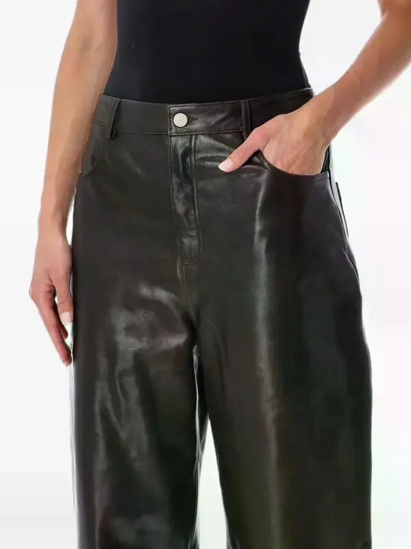 ARMA Ece Leather Barrel Trousers