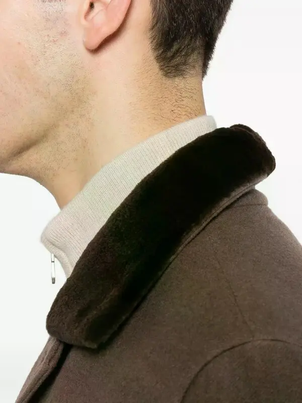Eleventy Four-pocket Jacket With Contrast Collar