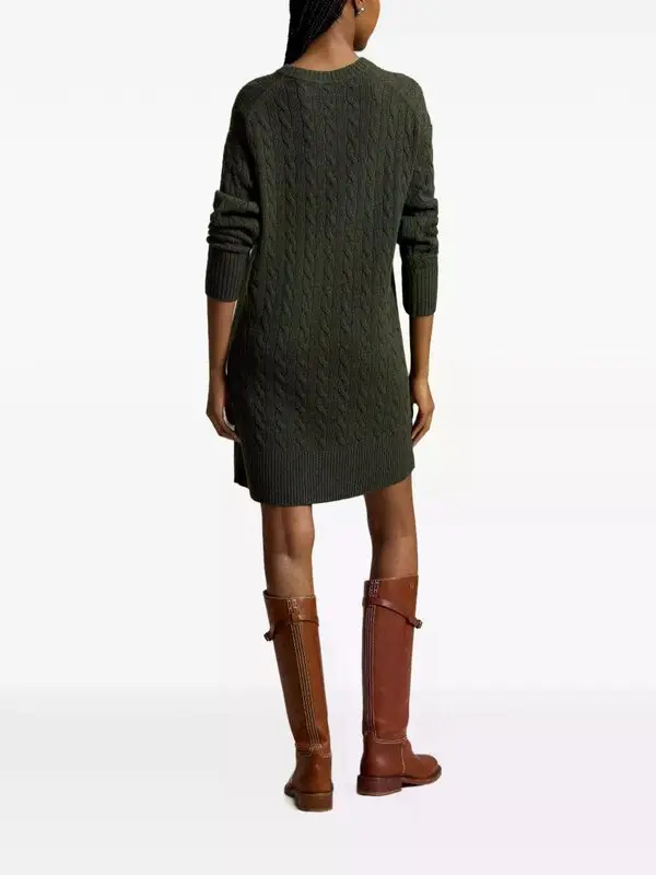 Polo Ralph Lauren Long-sleeve Cable-knit Mini Dress