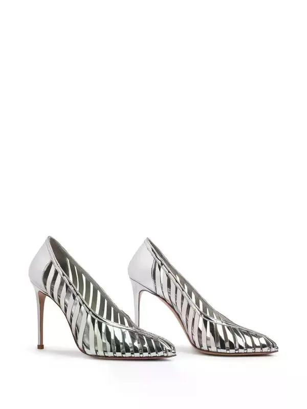 LE SILLA Cage Leather Pumps