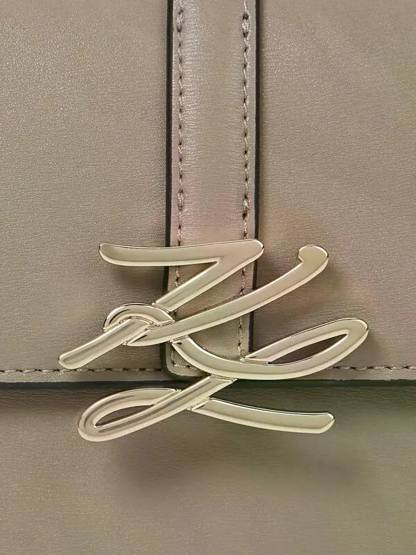 Karl Lagerfeld K/autograph Drop Cross Body Top-handle Bag - Grey