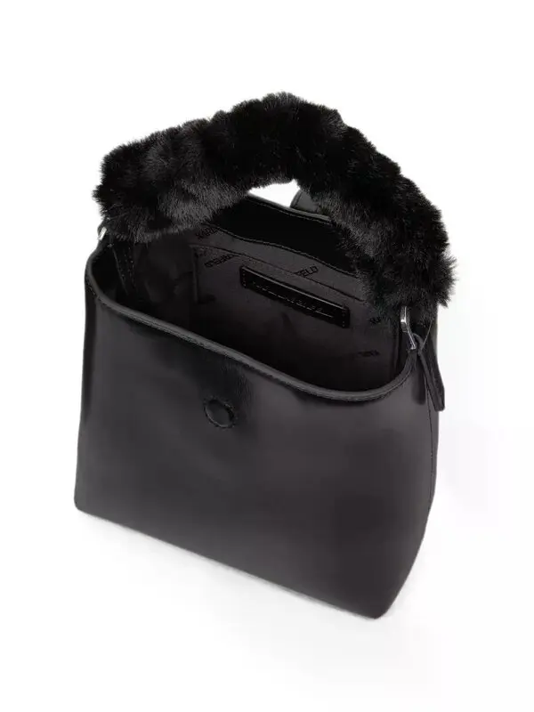Karl Lagerfeld Small K/autograph Leather Bucket Bag