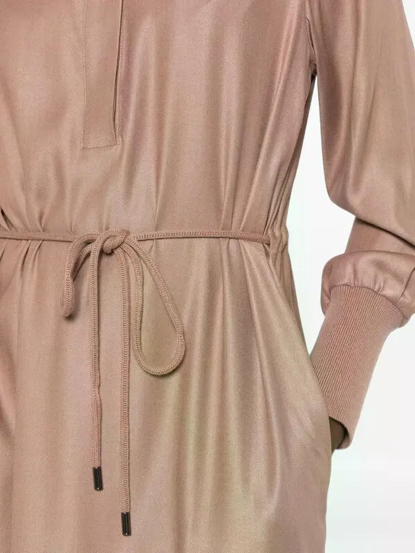 Peserico Drawstring-waist Midi Dress