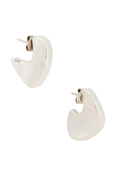 Bottega Veneta Round Sterling Earrings