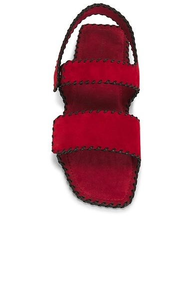 Khaite Boden Whip Stitch Flat Sandals