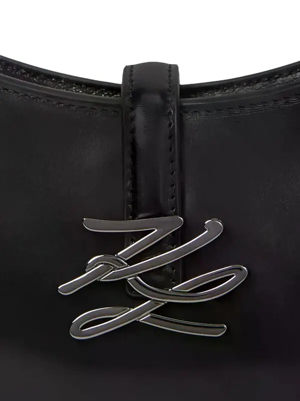 Karl Lagerfeld Small K/autograph Drop Leather Shoulder Bag