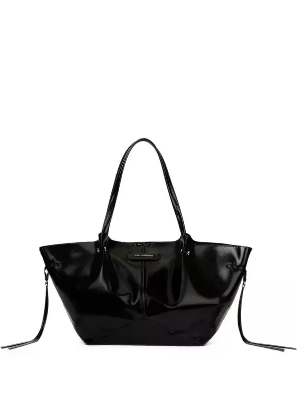 Karl Lagerfeld K/pierced Shiny Tote Bag - Black