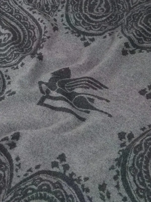 Etro Jacquard Wool-blend Throw Blanket