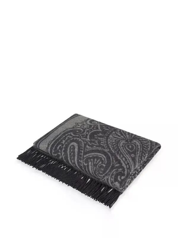 Etro Jacquard Wool-blend Throw Blanket