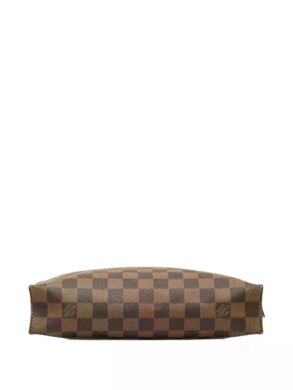 LOUIS VUITTON 2005 Damier Ebene Toiletry Pouch 26 Clutch Bag