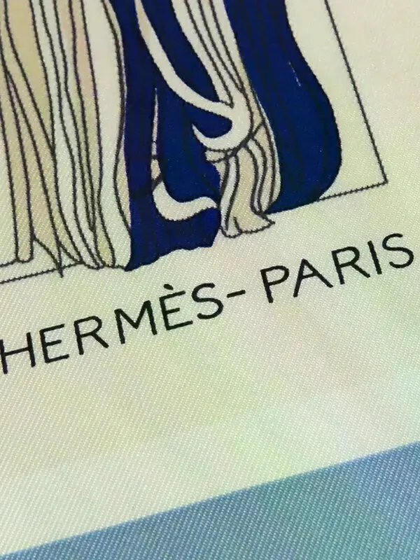 Hermès 2017 Passementerie Quadri Silk Scarf 90 Scarves