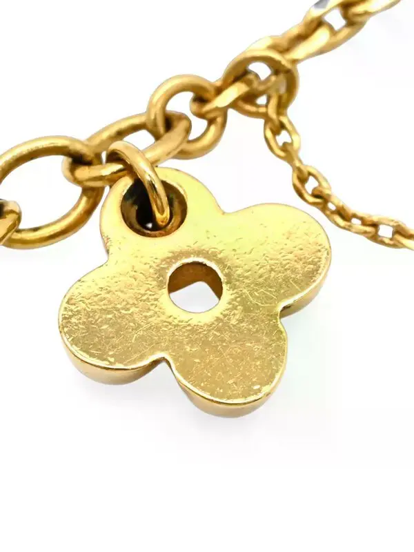 LOUIS VUITTON 2021 Plated Monogram Blooming Supple Bracelet Costume Bracelet