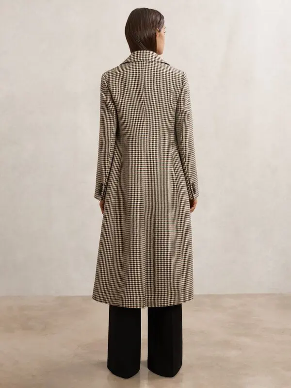 REISS Wool-blend Single-breasted Coat - Beige/brown