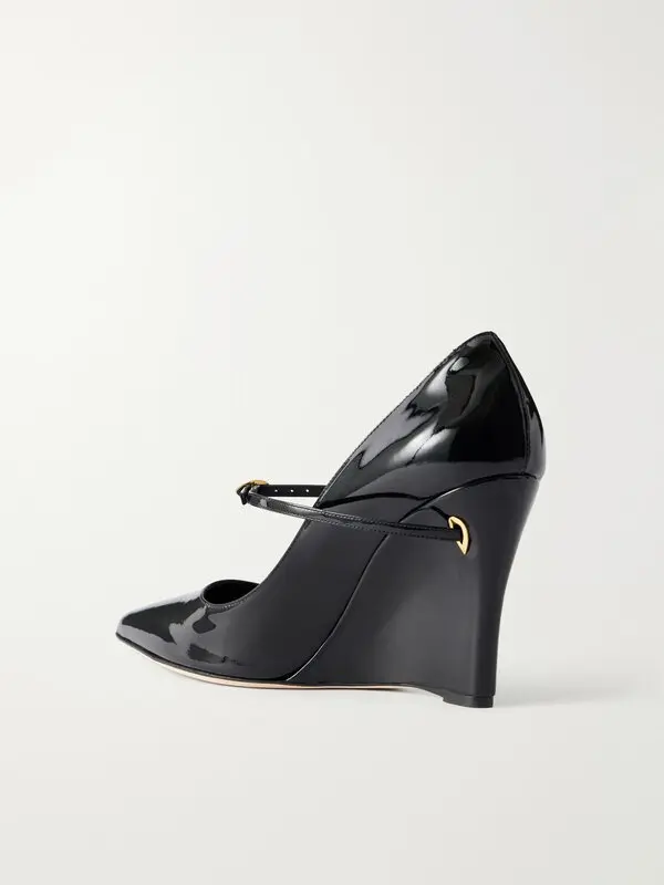 Jennifer Chamandi Lorenzo 105 Patent-leather Pumps