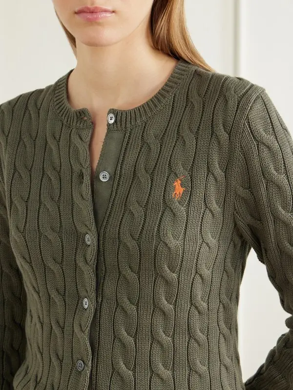 Polo Ralph Lauren Cable-knit Cotton Cardigan
