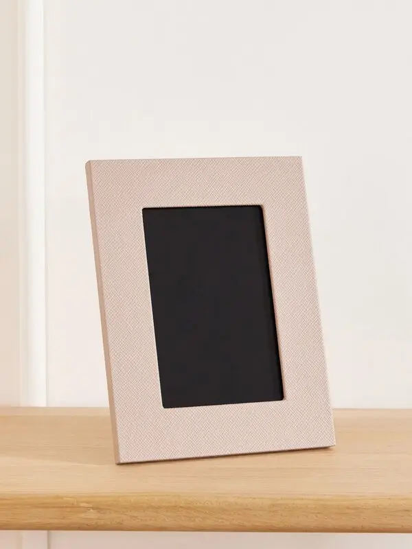 Smythson Panama Textured-leather Picture Frame