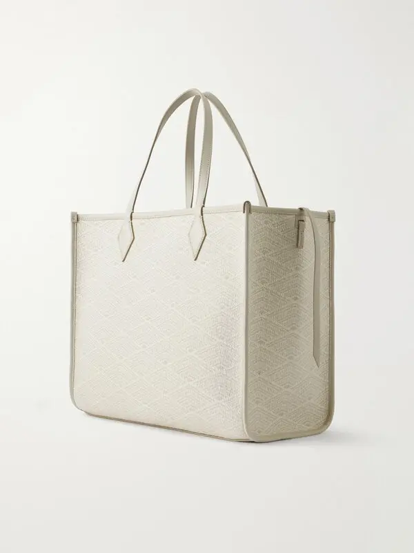 METIER Chameleon 41 Leather-trimmed Jacquard Tote