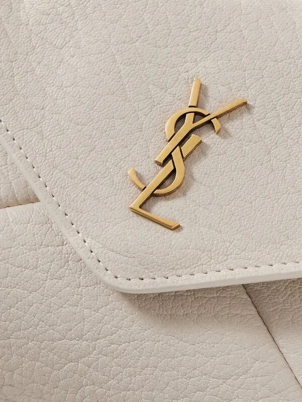 Saint Laurent Cassandre Mini Textured-leather Shoulder Bag