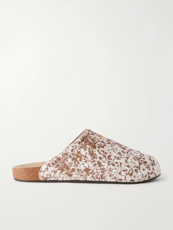 ADIDAS ORIGINALS Adimule Calf Hair Mules - Neutrals