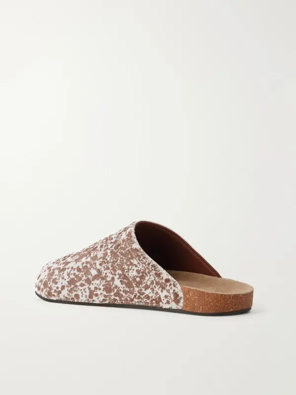 ADIDAS ORIGINALS Adimule Calf Hair Mules - Neutrals