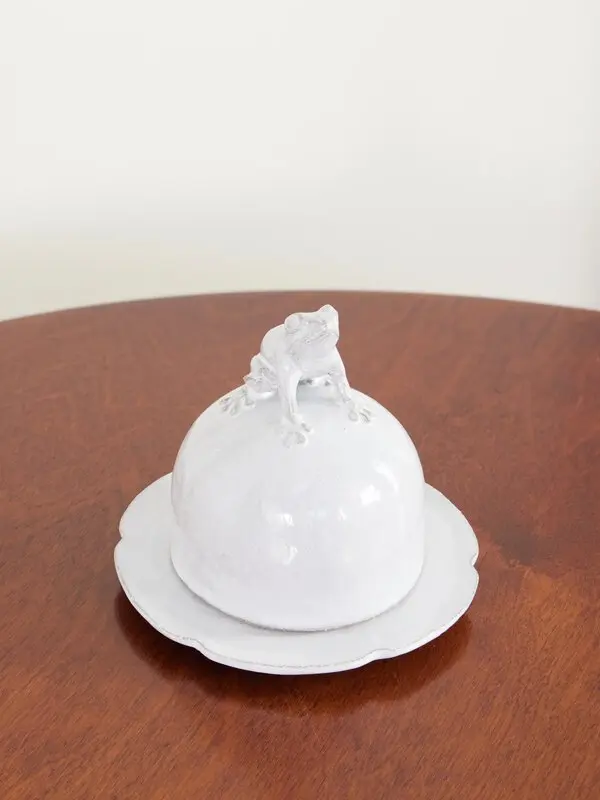 ASTIER DE VILLATTE Frog Small Porcelain Butter Dish