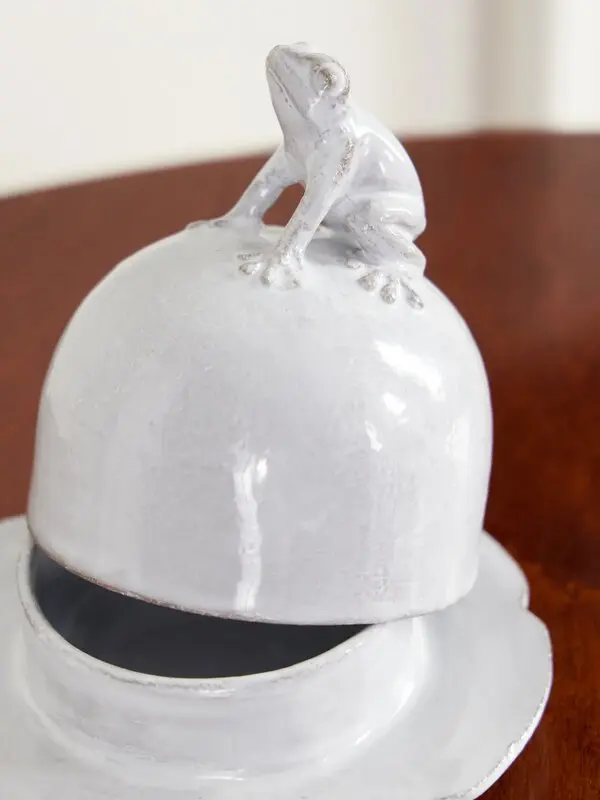 ASTIER DE VILLATTE Frog Small Porcelain Butter Dish