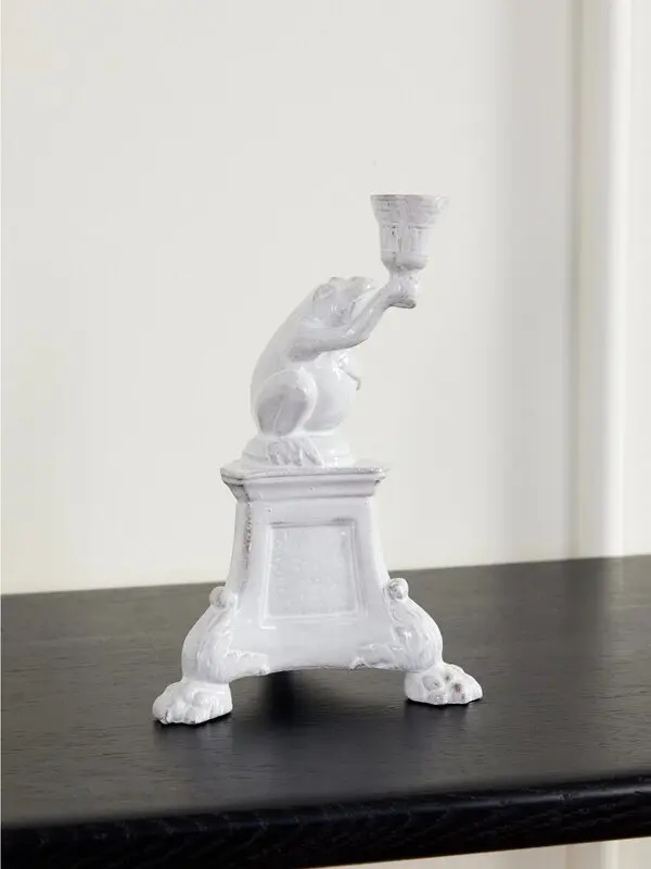 ASTIER DE VILLATTE Grenouille Monument Porcelain Incense Holder - White