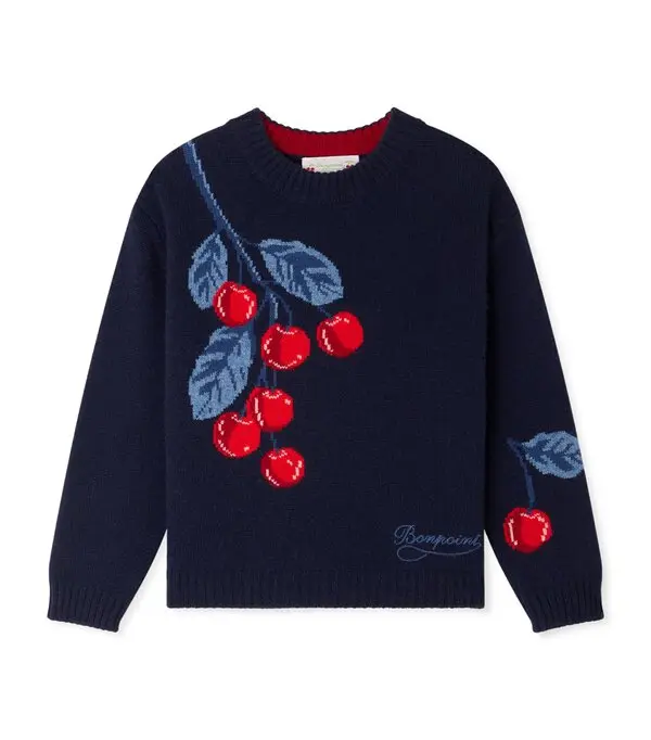 Bonpoint Wool-cashmere Cherry Sweater