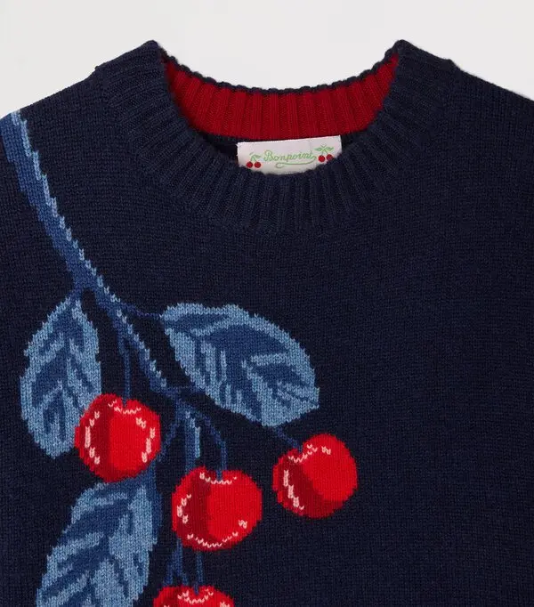 Bonpoint Wool-cashmere Cherry Sweater