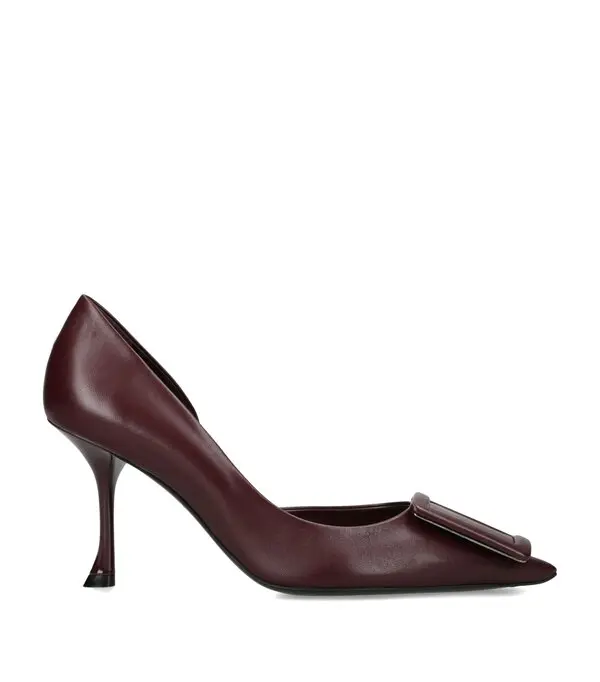 ROGER VIVIER Leather D'orsay Pumps 85 - Brown