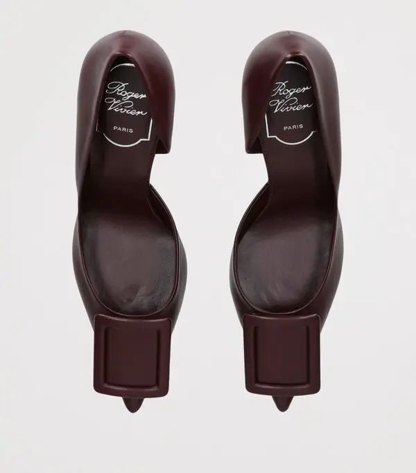 ROGER VIVIER Leather D'orsay Pumps 85