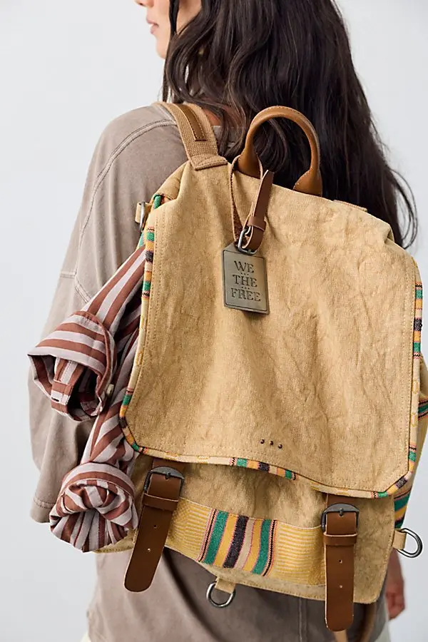 We The Free Patchwork Backpack At - Camel