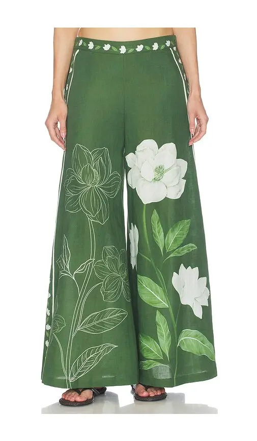 Verandah Magnolia Flared Pants In . Also
