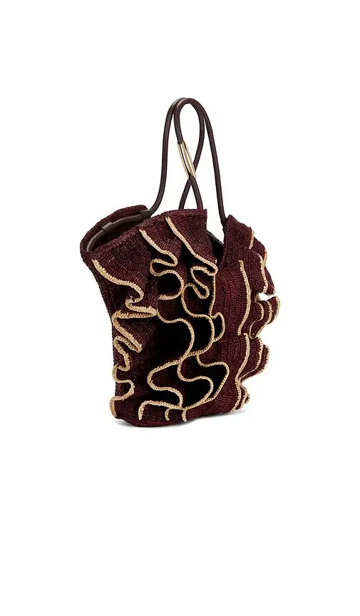 Zimmermann Goldentime Medium Ruffle Tote