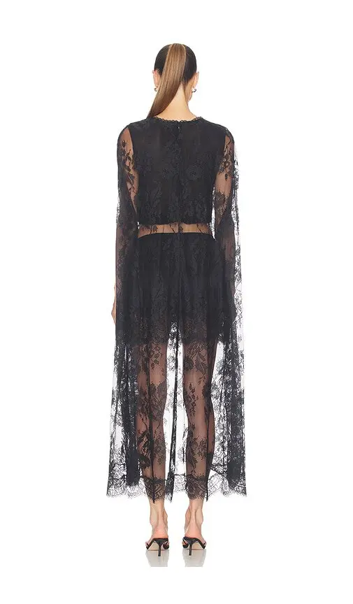 Zimmermann Valiant Lace Caped Top In . Also