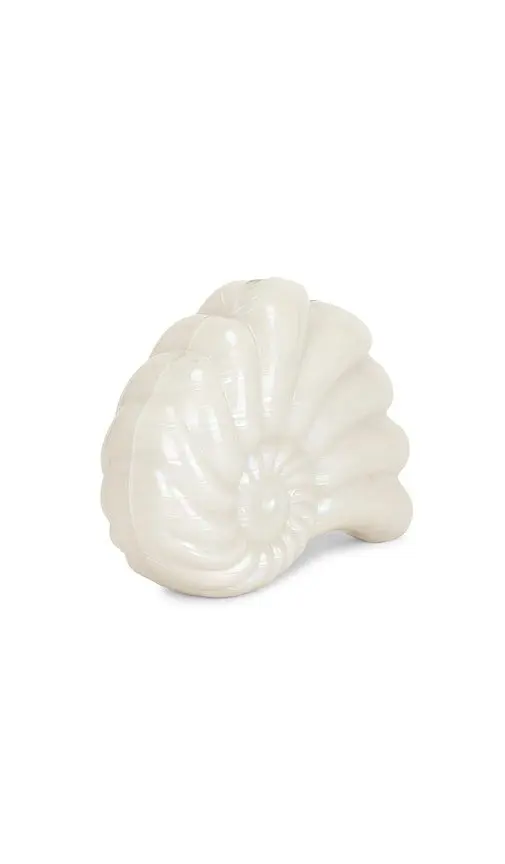 OLGA BERG Ava Pearl Shell Clutch - Ivory